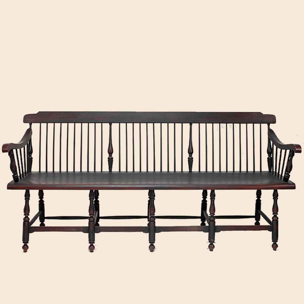 Windsor Plank Bottom Bench - The American Heritage Shop,LLC